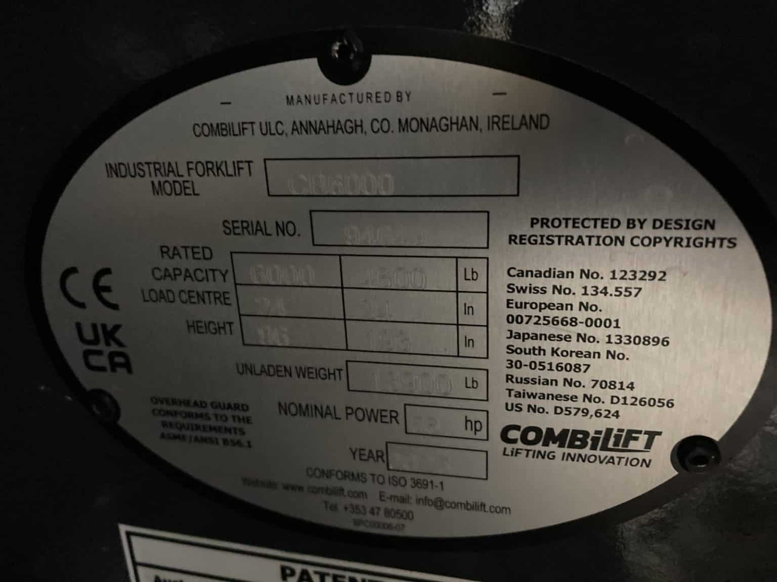 2025 COMBILIFT CB6000 FORKLIFT